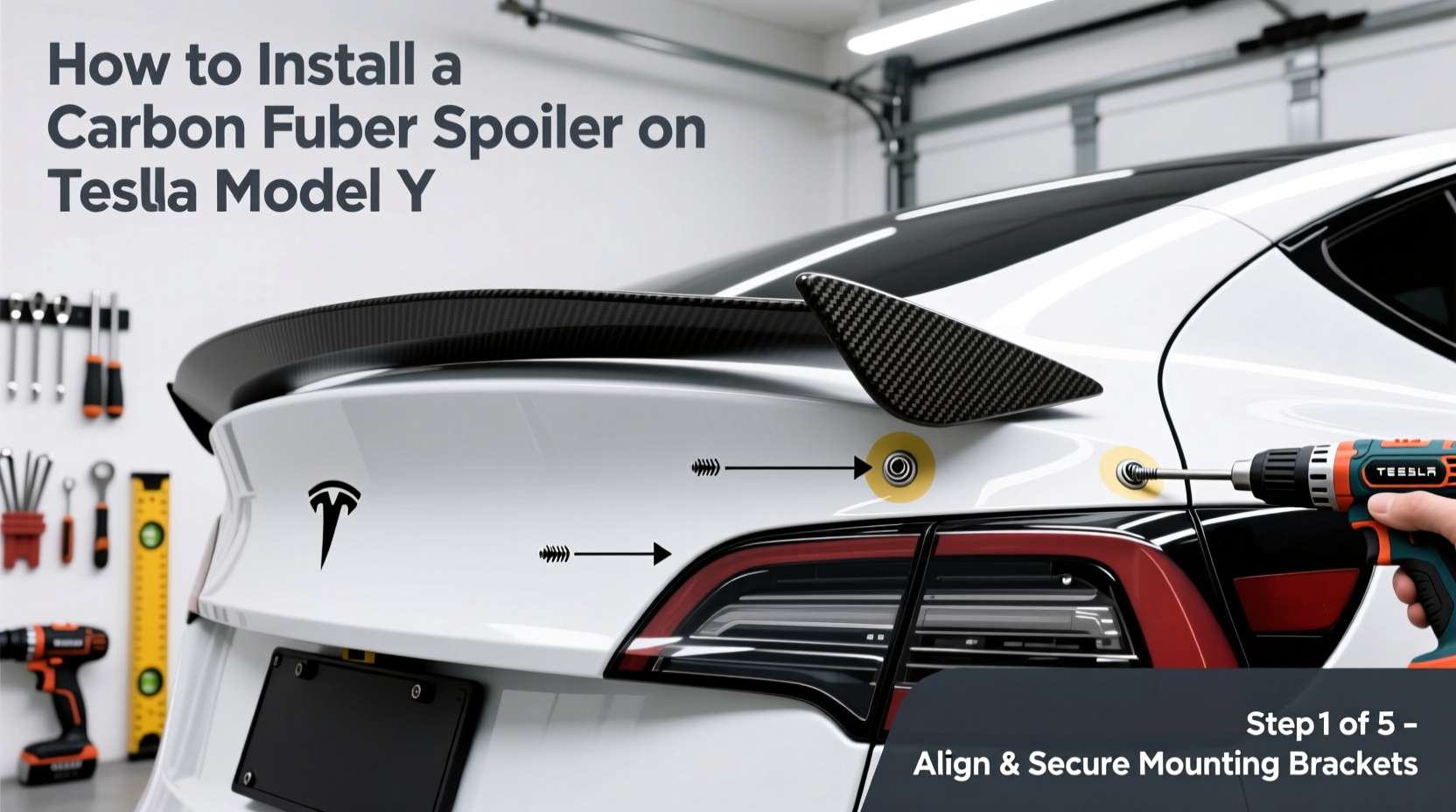 How to Install a Carbon Fiber Spoiler on Tesla Model Y