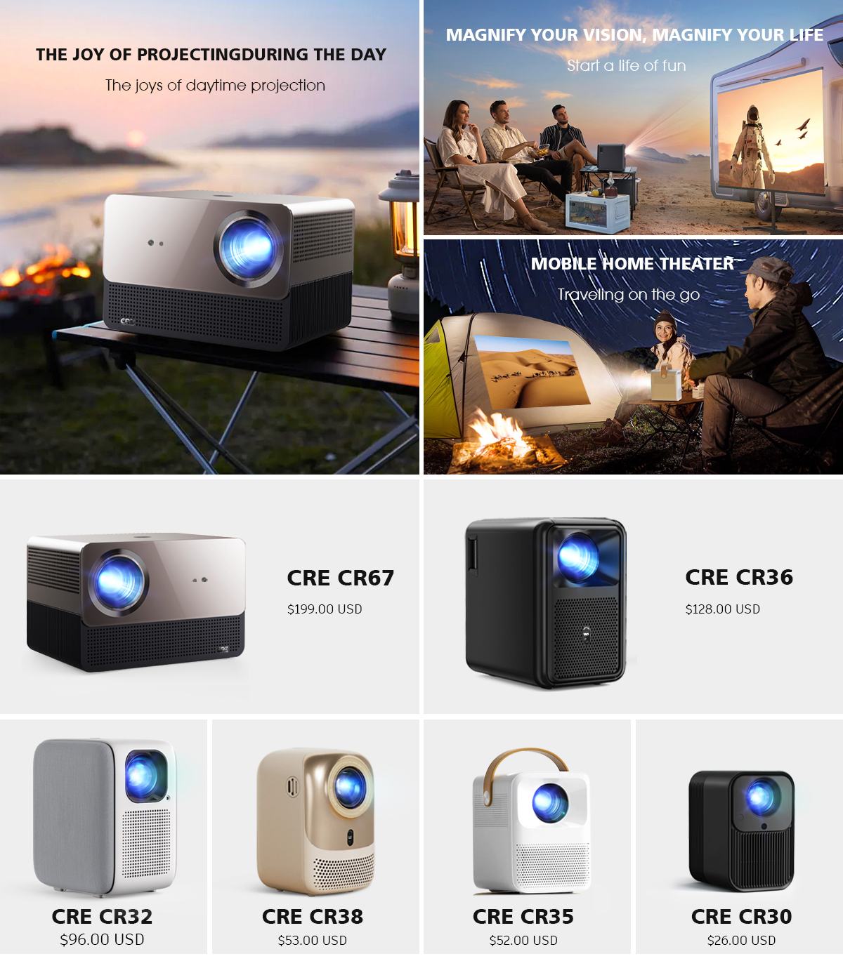 Cre Electronic Technology Co., Ltd. - Projector, Home Projector