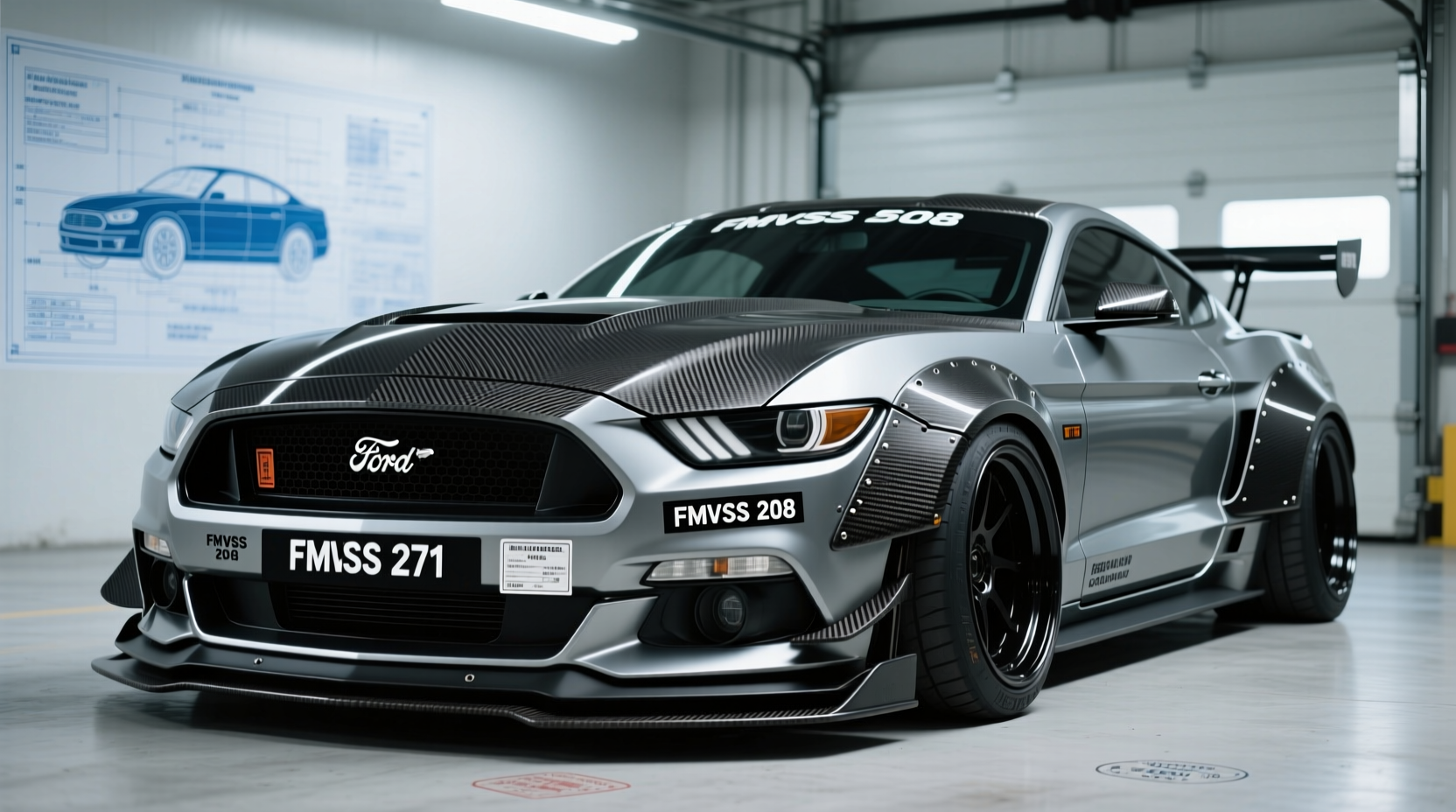 Mustang DIY Carbon Install FMVSS Compliance Facts