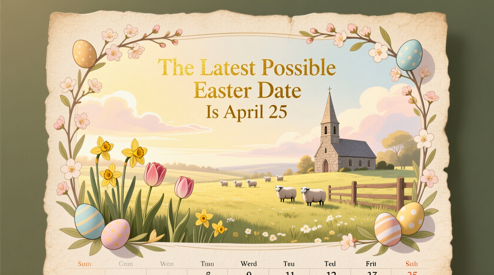 The Latest Possible Easter Date Is April 25