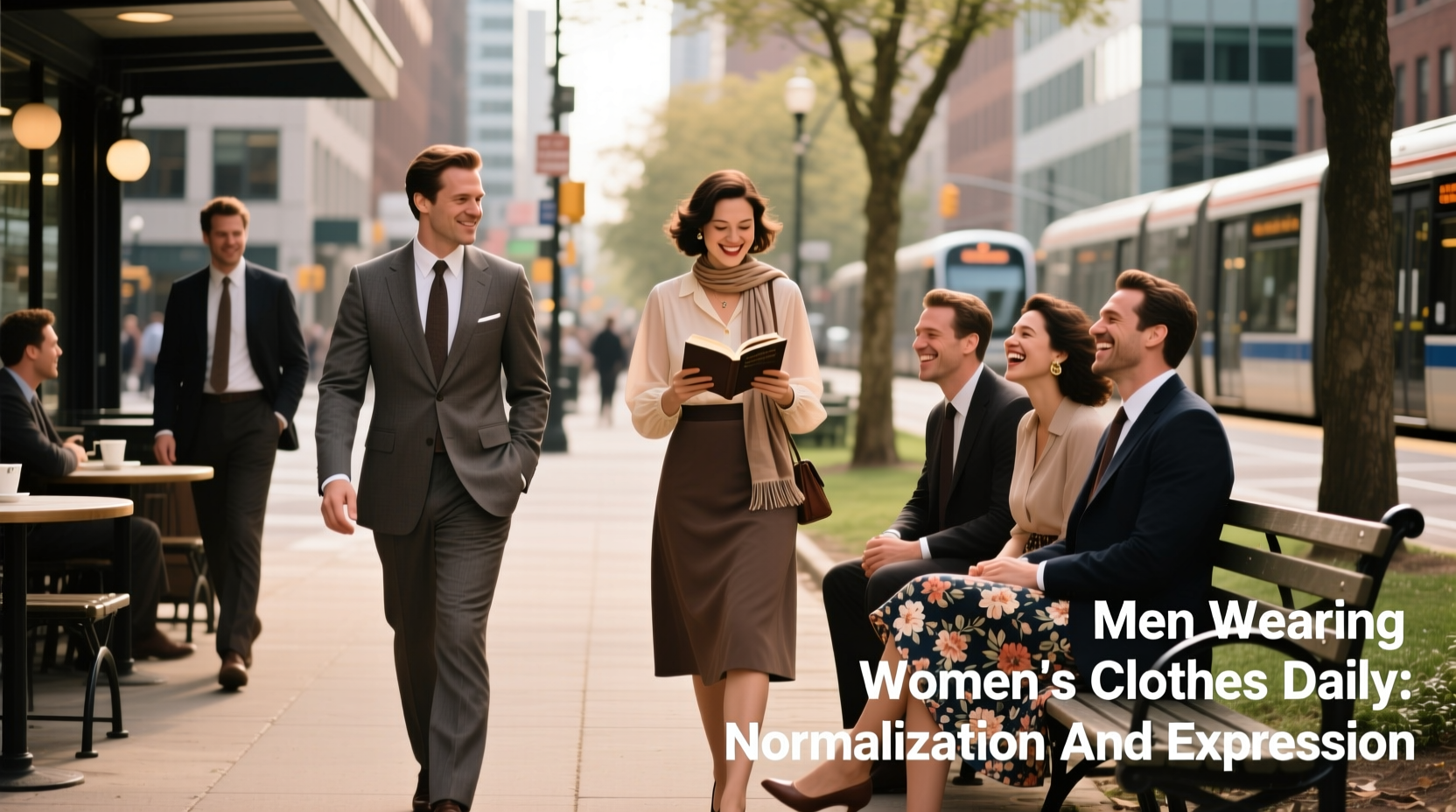 Men Wearing Women's Clothes Daily: Normalization and Expression