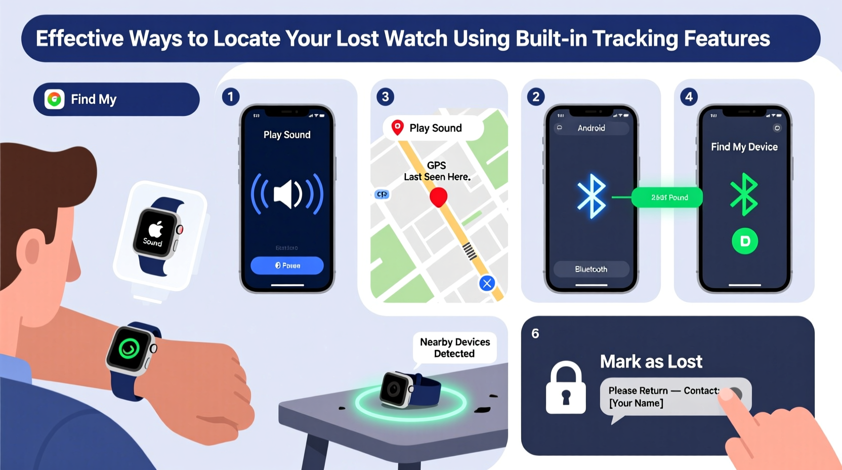 Effective Ways To Locate Your Lost Watch Using Built In Tracking Features