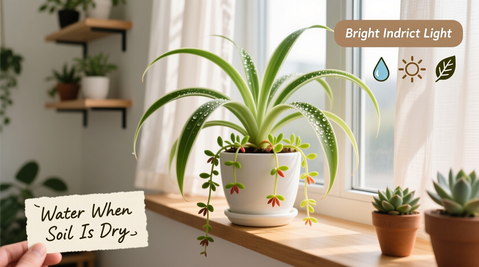 How to Care for a Spider Plant Indoors