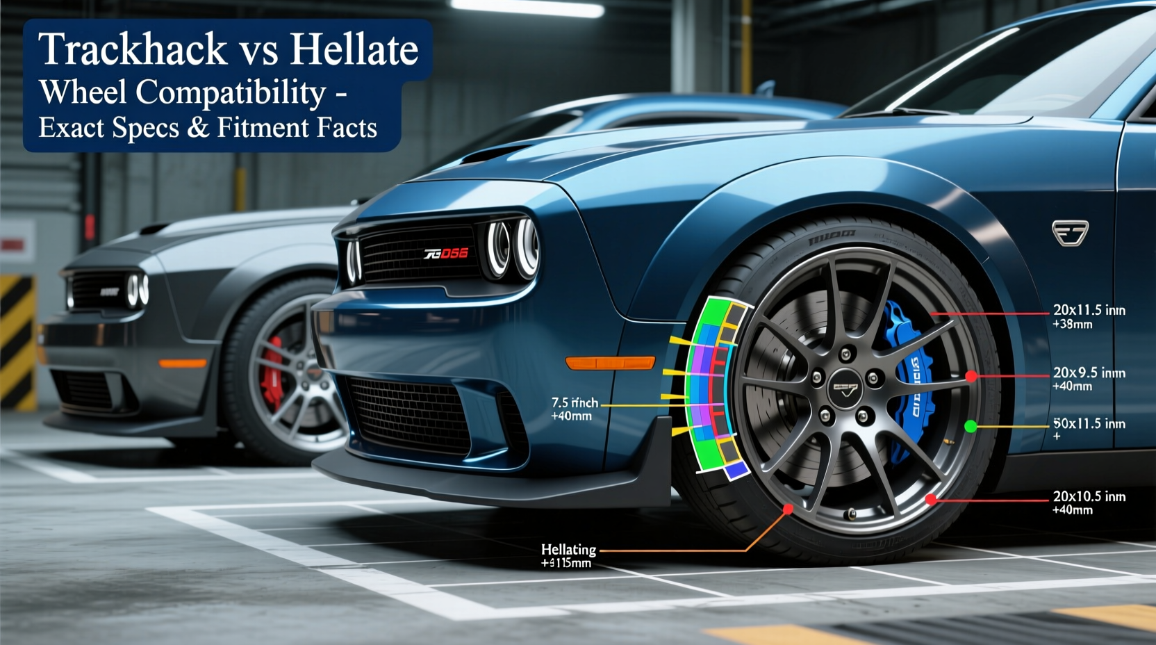 Trackhawk vs Hellcat Wheel Compatibility: Exact Specs & Fitment Facts