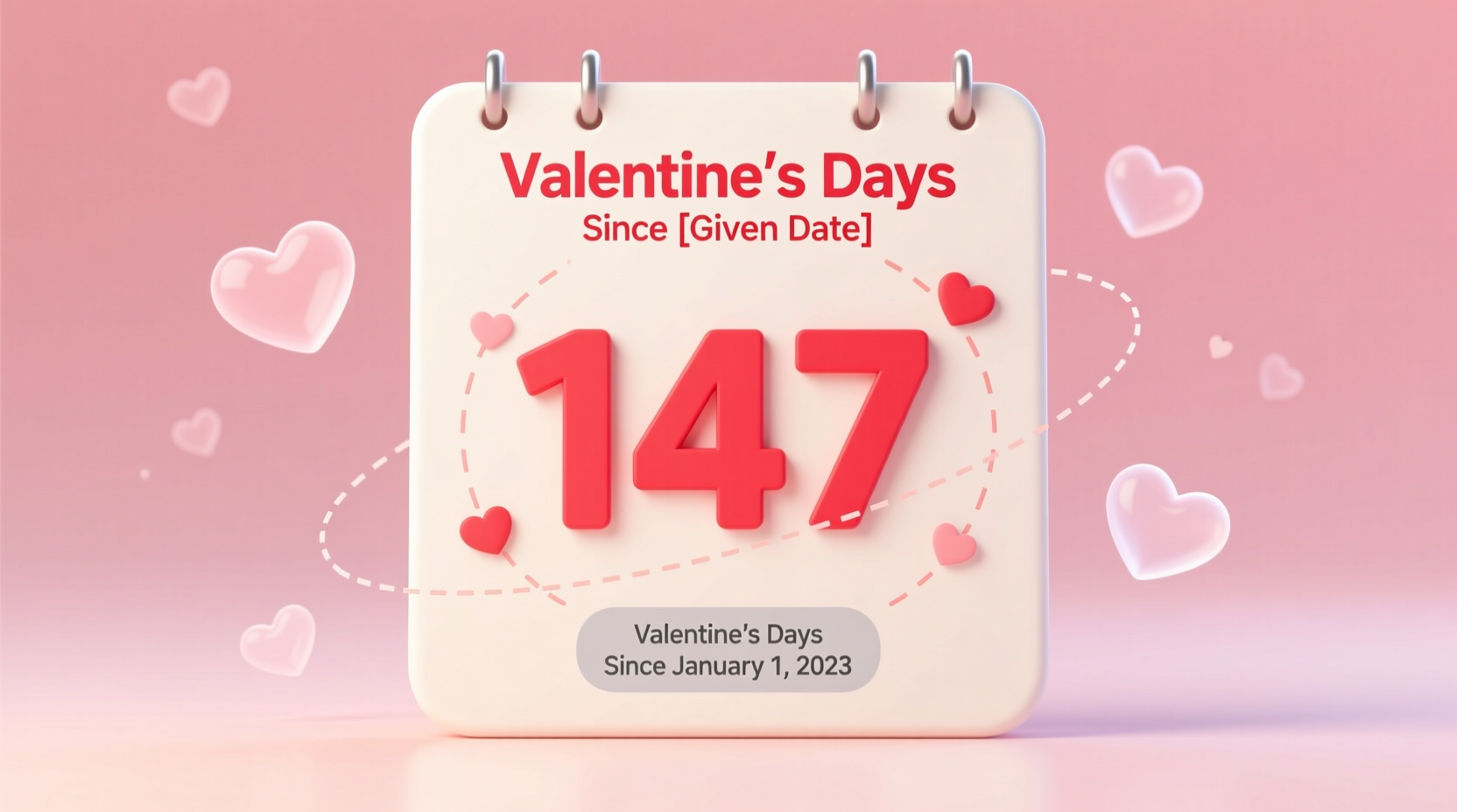 How Many Valentine's Days Since a Given Date