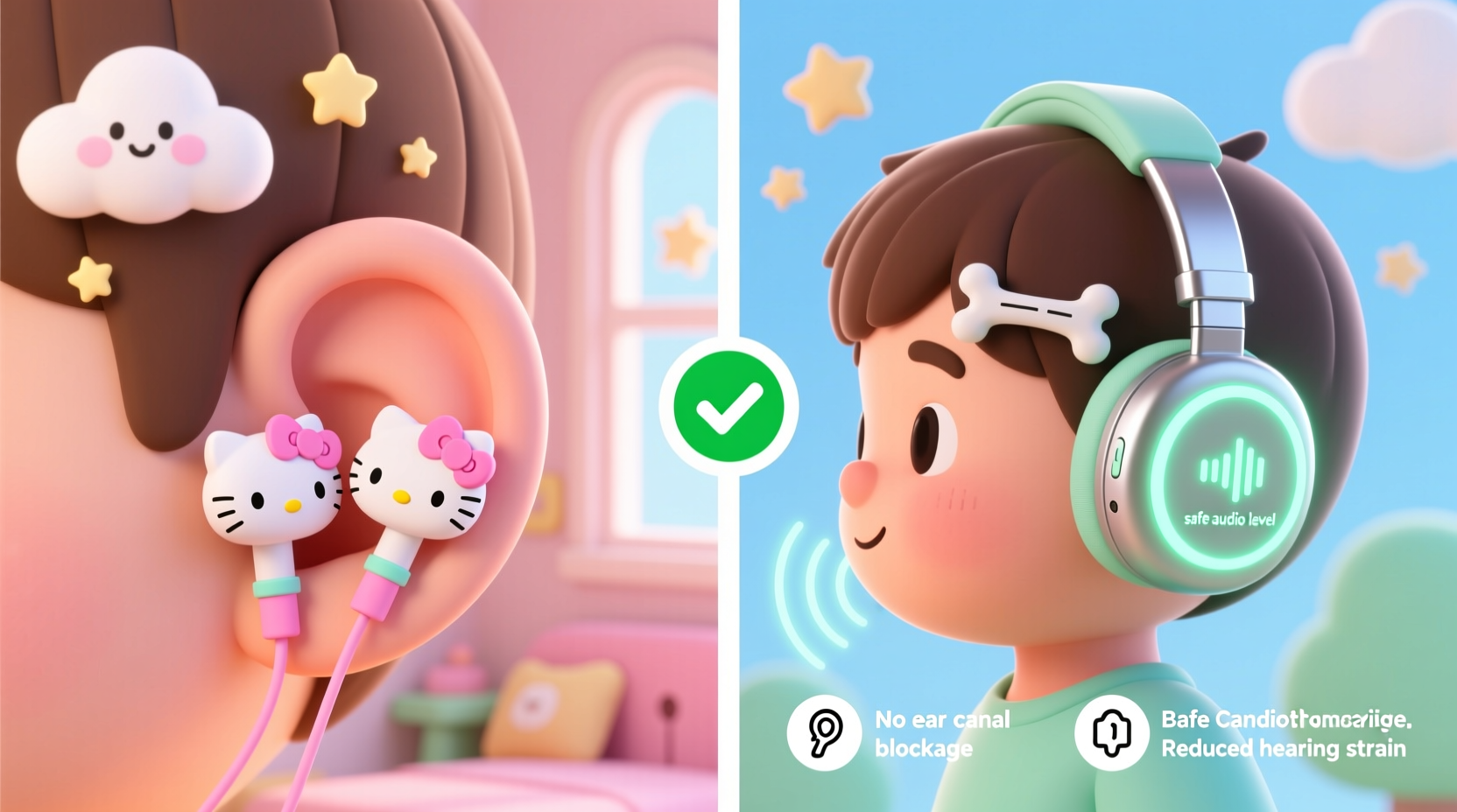 Hello Kitty Earbuds Vs Bone Conduction Which Headphones Are Actually ...