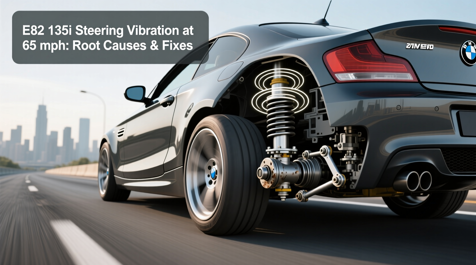 E82 135i Steering Vibration at 65 mph: Root Causes & Fixes