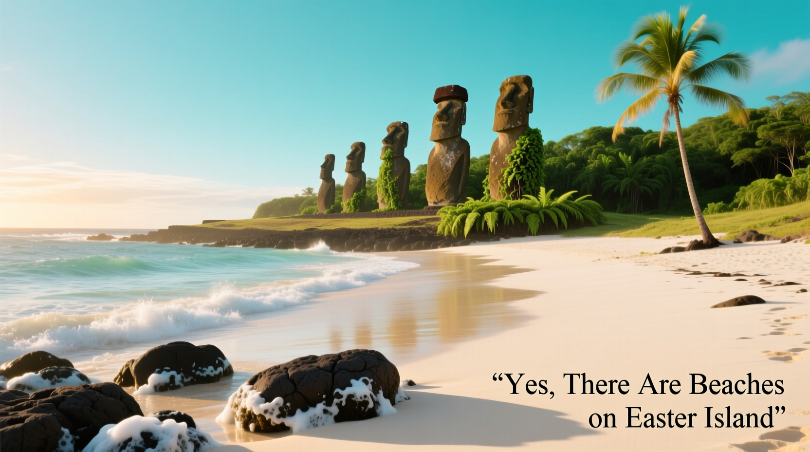 Yes, There Are Beaches on Easter Island