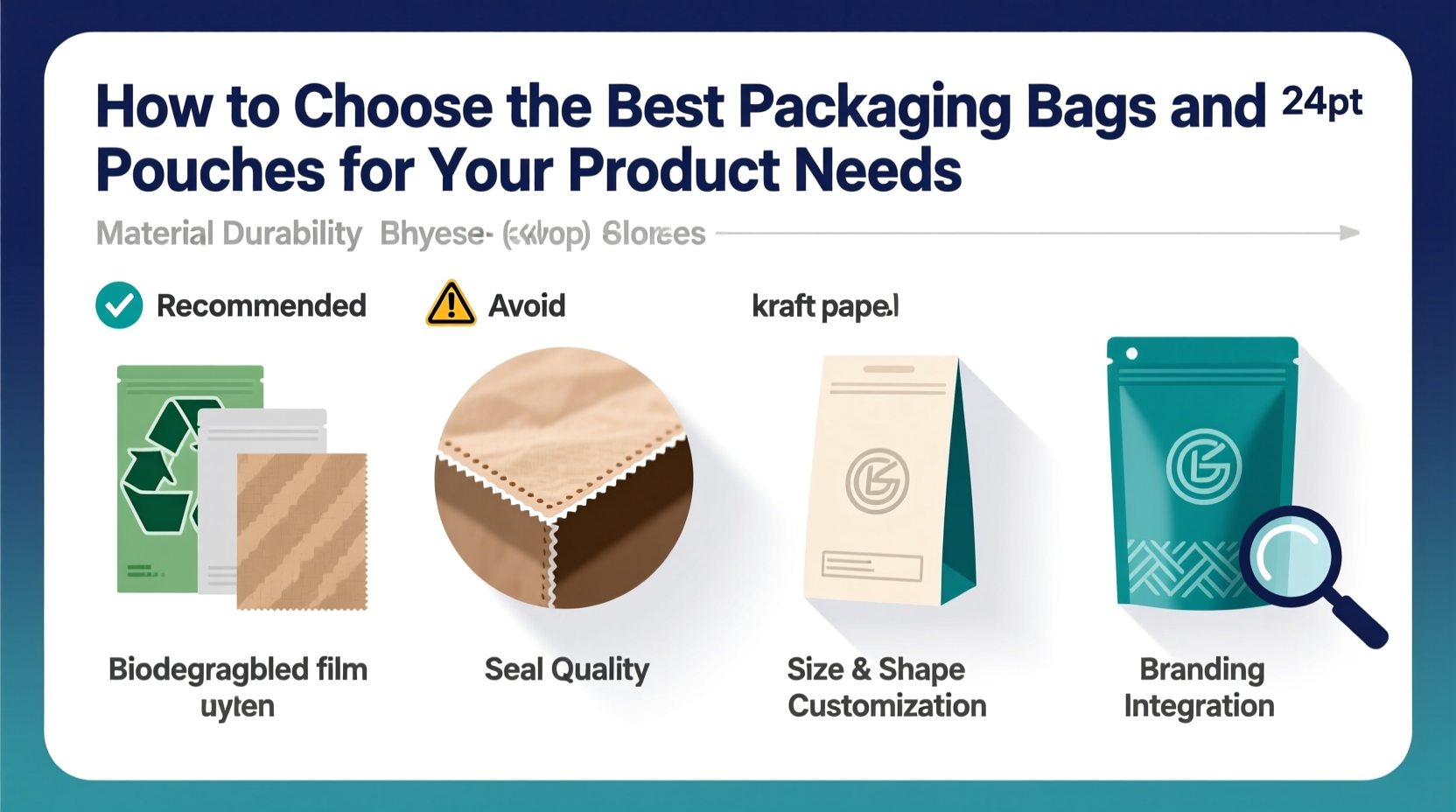 How to Choose the Best Packaging Bags and Pouches for Your Product Needs