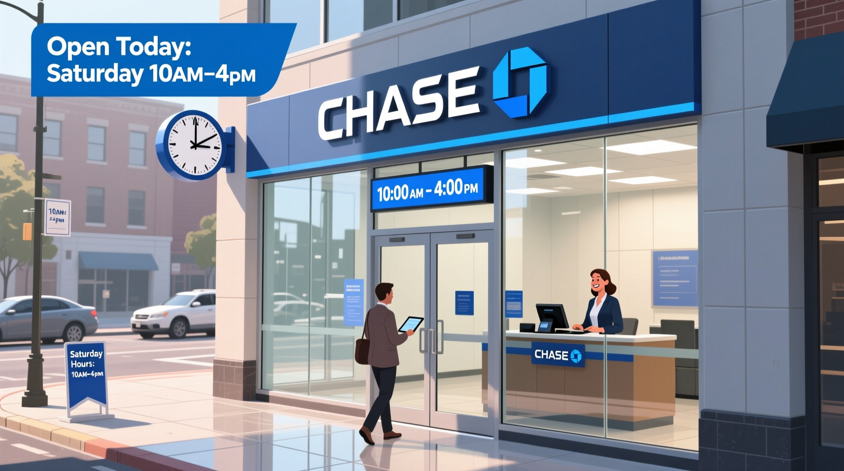 Is Chase Bank Open on Saturday?