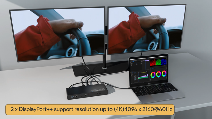 Winstars DL6950 USB-C Docking Station - Dual 4K Display