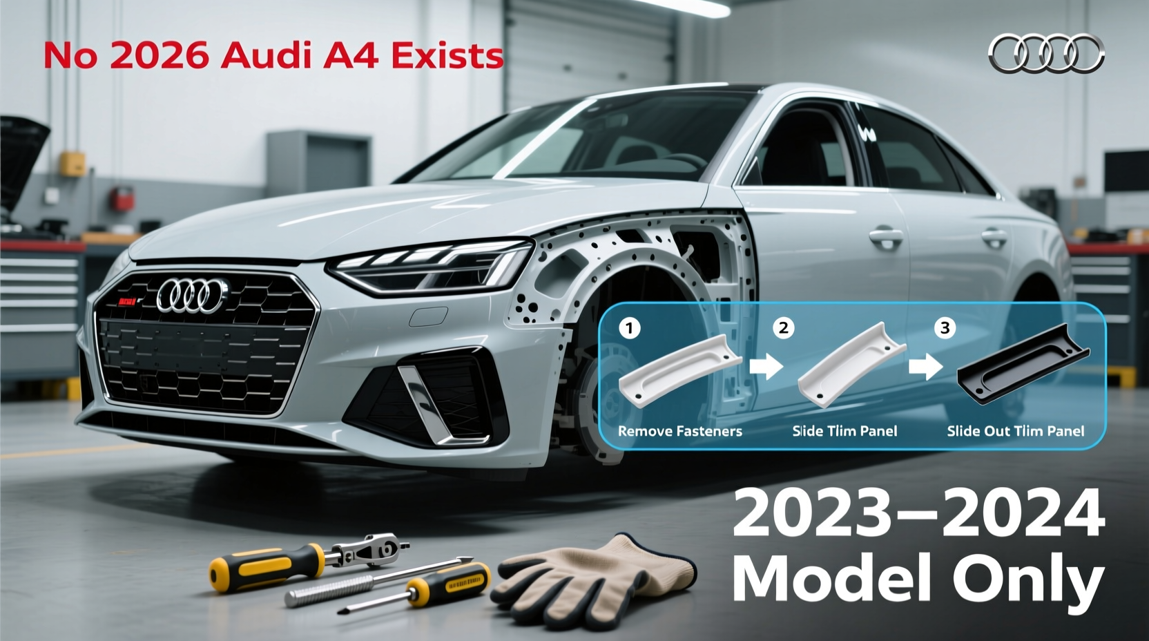 No 2026 Audi A4 Exists — DIY Trim Replacement Guide for 2023–2024 Models