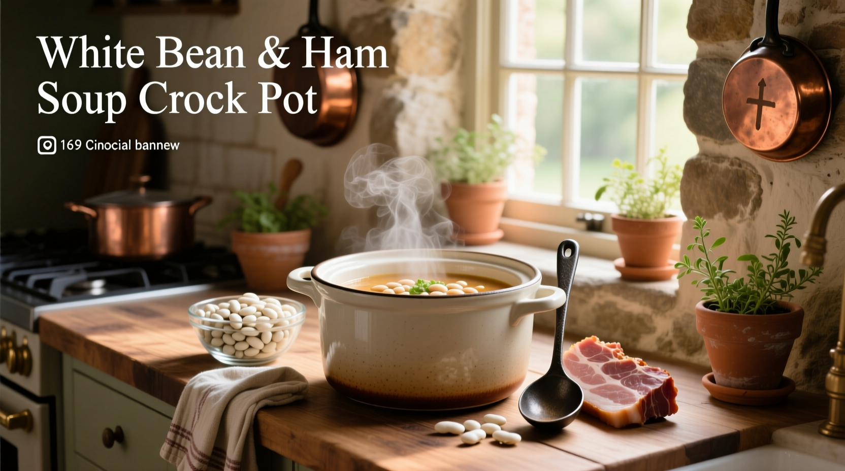 How to Make Ham and White Bean Soup in a Crock Pot