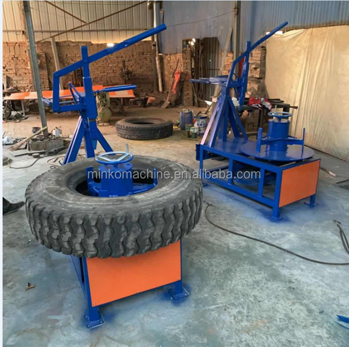 Scrap Big Truck Tire Sidewall Cutting Machine Mechanical Recycling Tire Cutting Machine ...