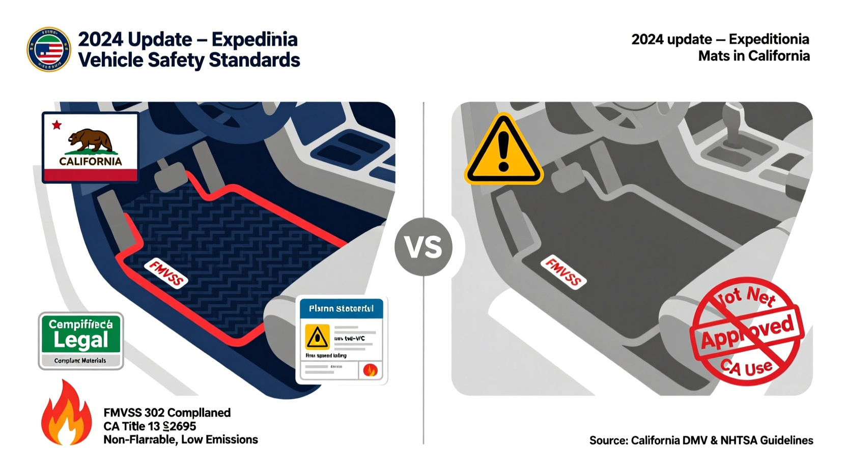 Are Expedition Dash Mats Legal in California? (2024 Update)