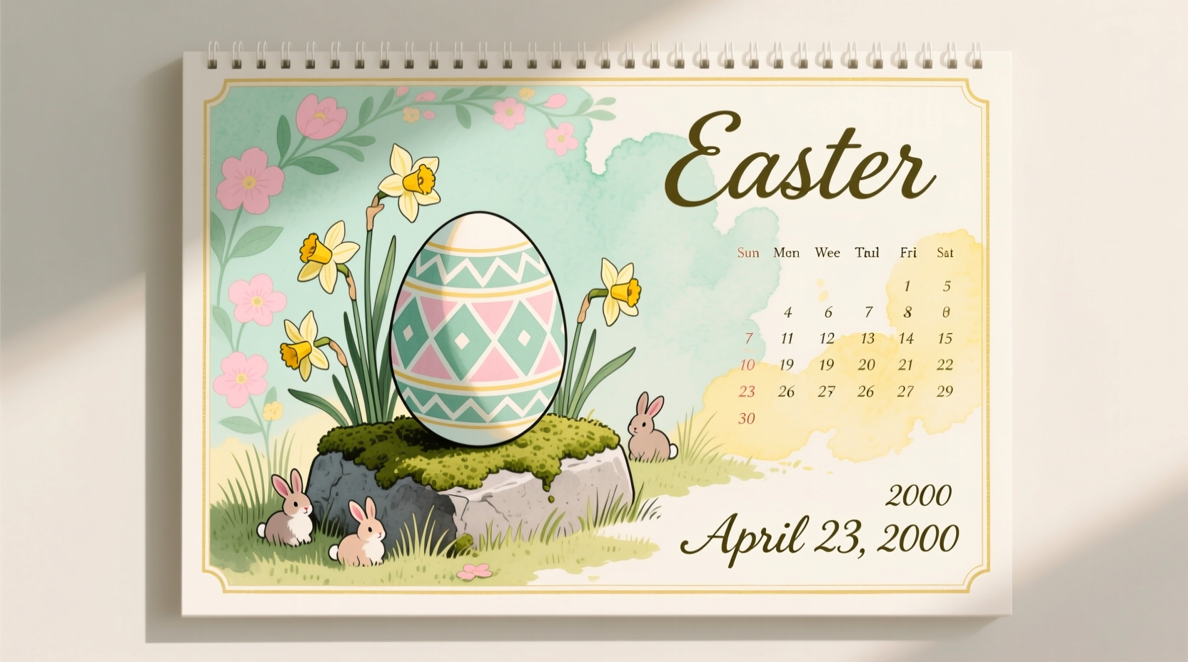 Easter Date in 2000: April 23