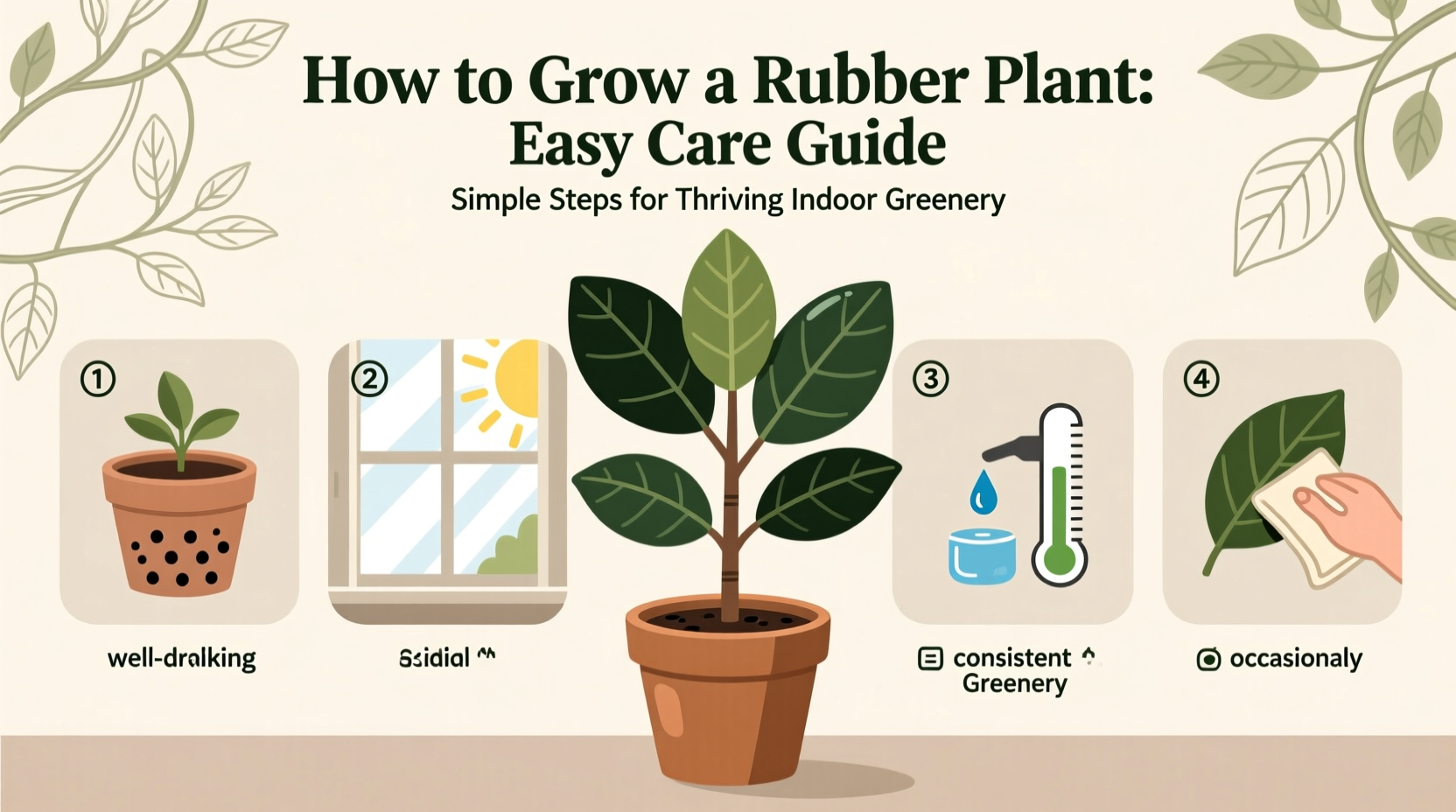 How to Grow a Rubber Plant: Easy Care Guide