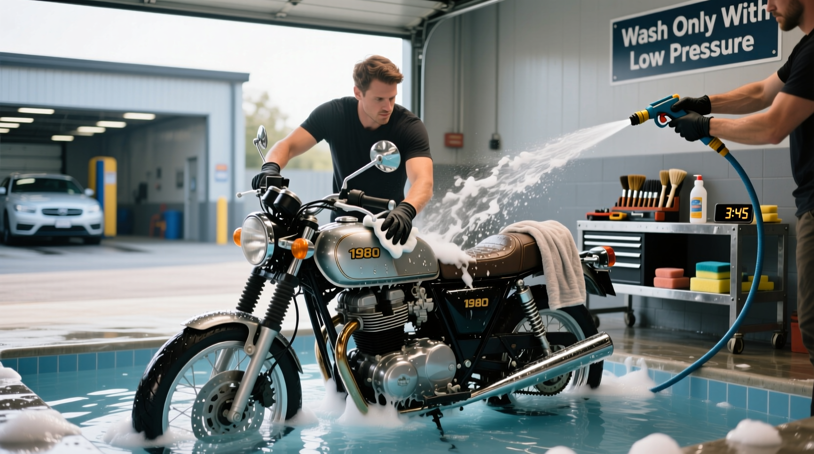 How to Wash a Motorcycle Safely: Car Wash Guide
