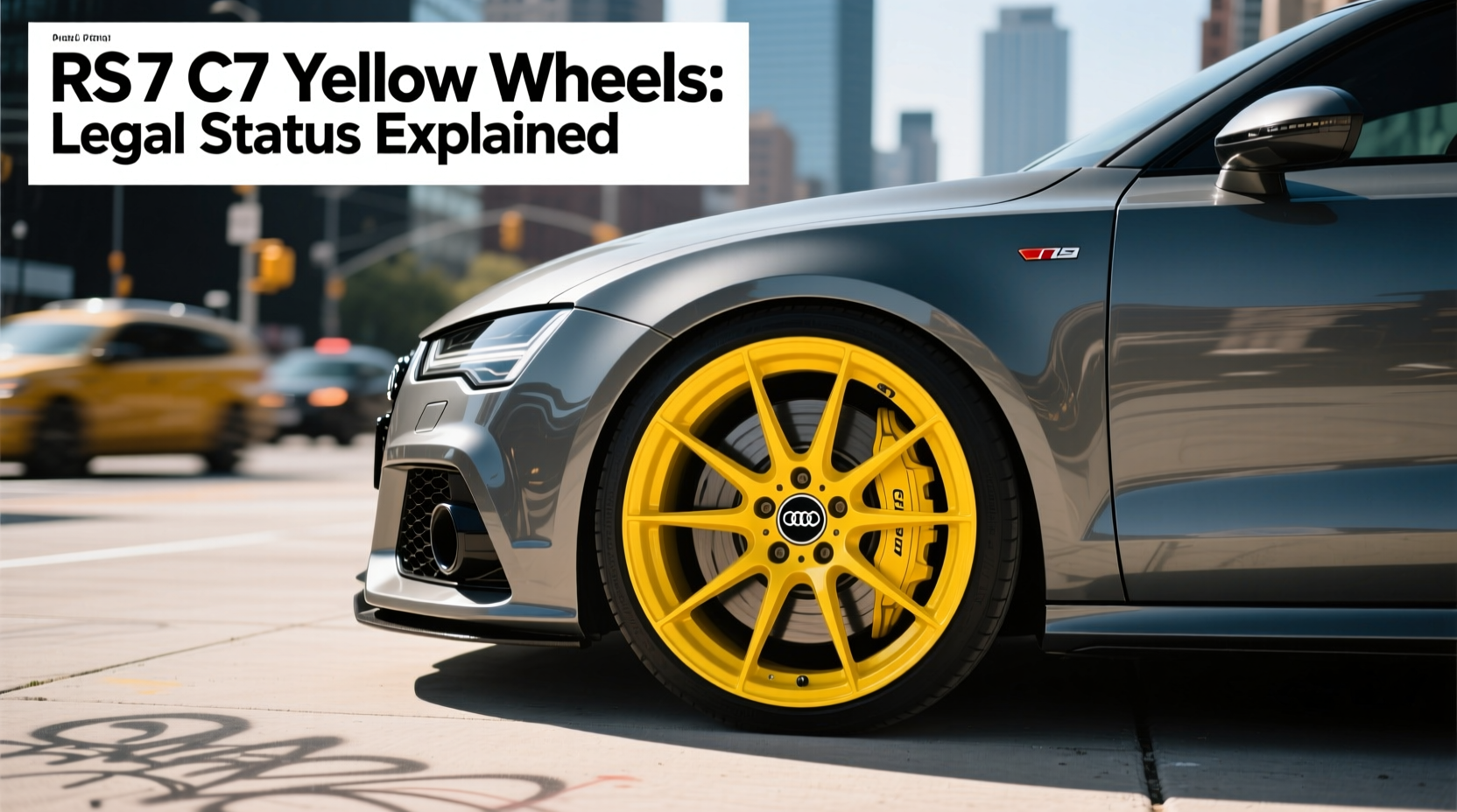 RS7 C7 Yellow Wheels: Legal Status Explained