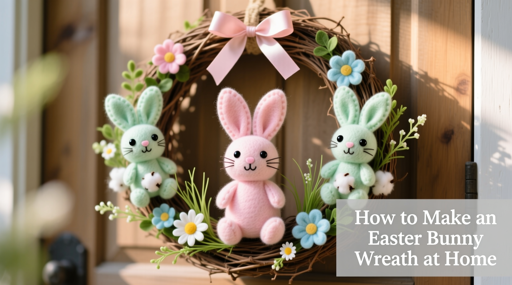 How to Make an Easter Bunny Wreath at Home
