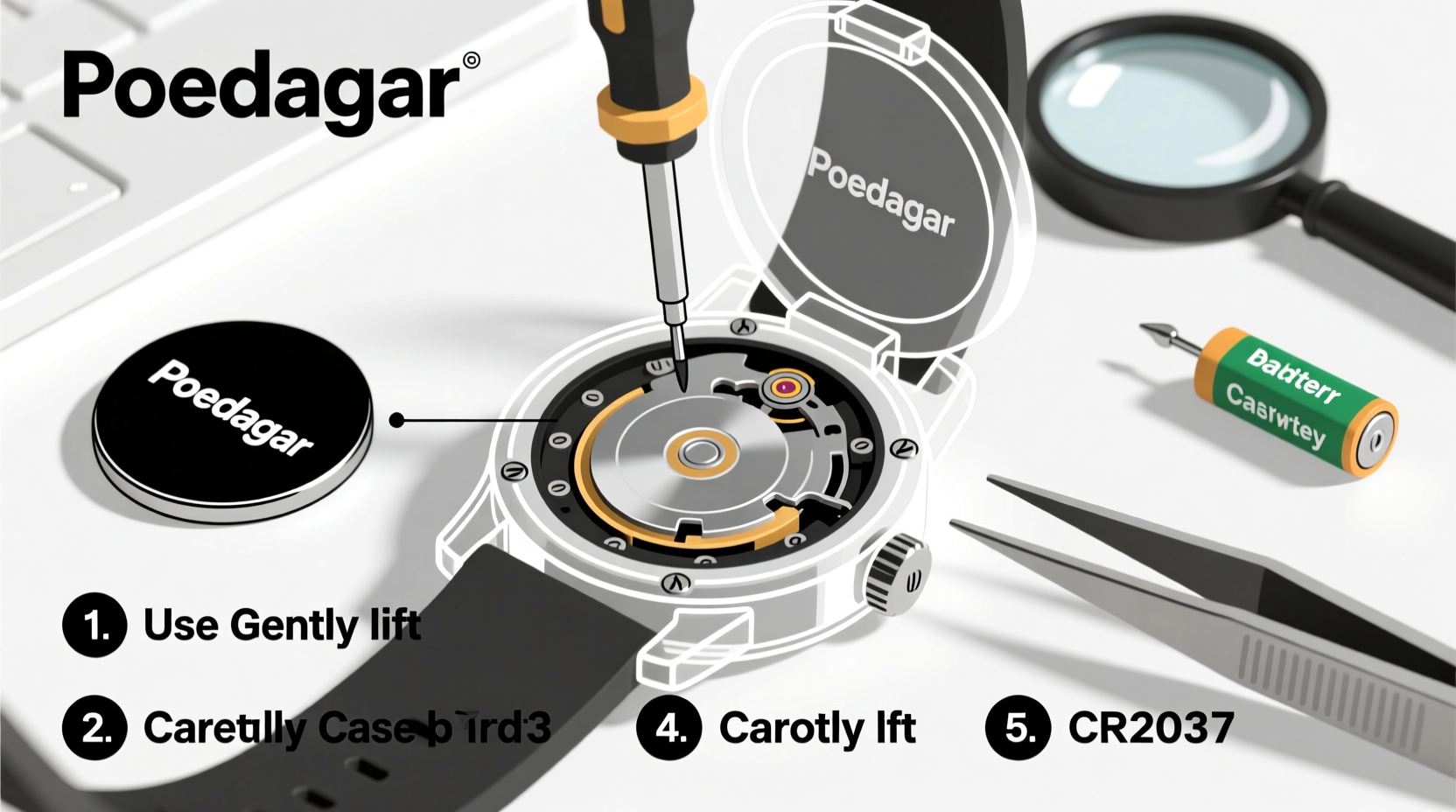 Step By Step Guide To Safely Changing Your Poedagar Watch Battery At Home