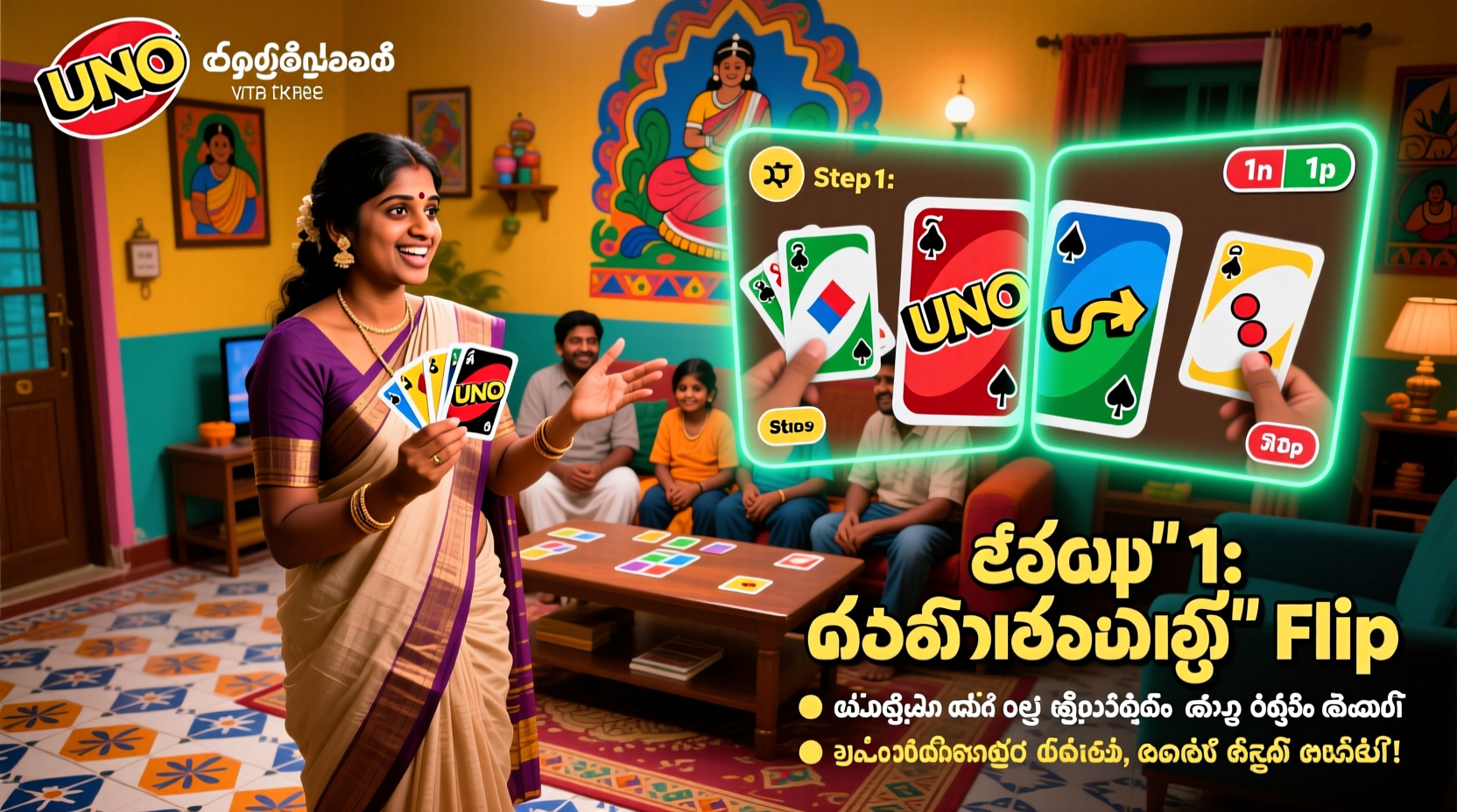 Step By Step Guide To Playing Uno Flip In Telugu Rules Tips And Winning ...