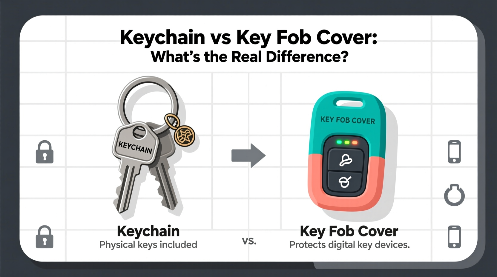 Keychain vs Key Fob Cover: What’s the Real Difference?