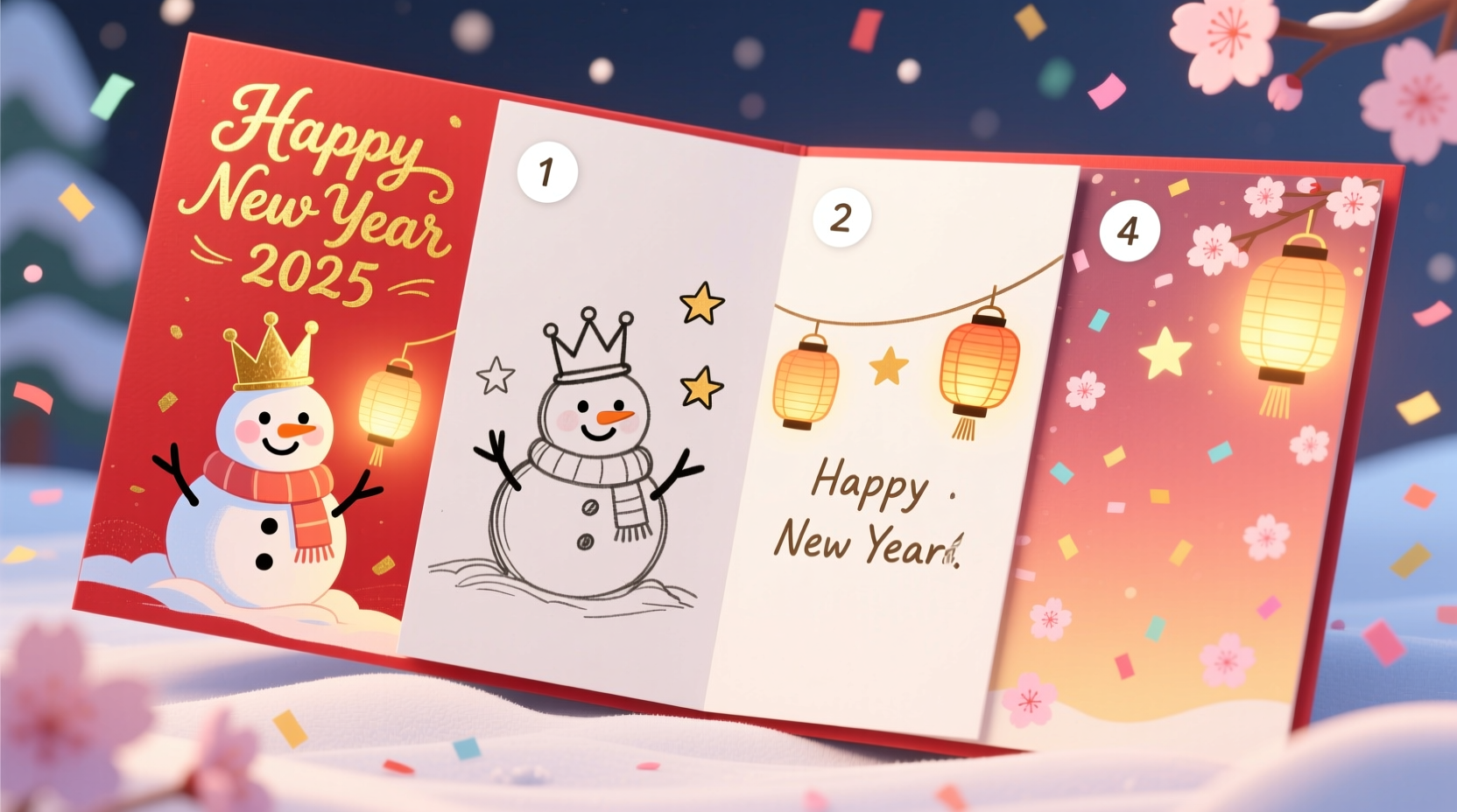 How to Draw a Happy New Year Card: Step-by-Step Guide