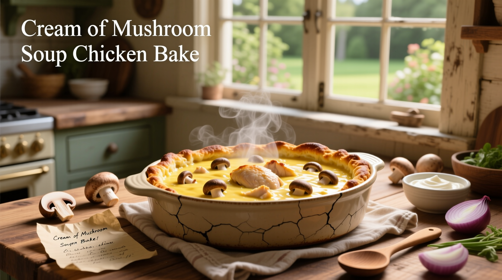 How to Make Cream of Mushroom Soup Chicken Bake