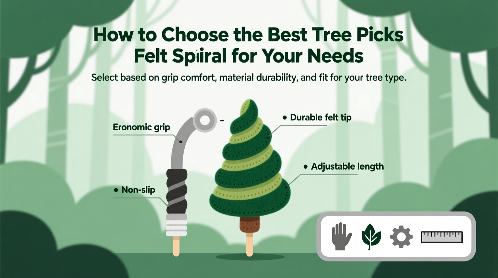 How to Choose the Best Tree Picks Felt Spiral for Your Needs