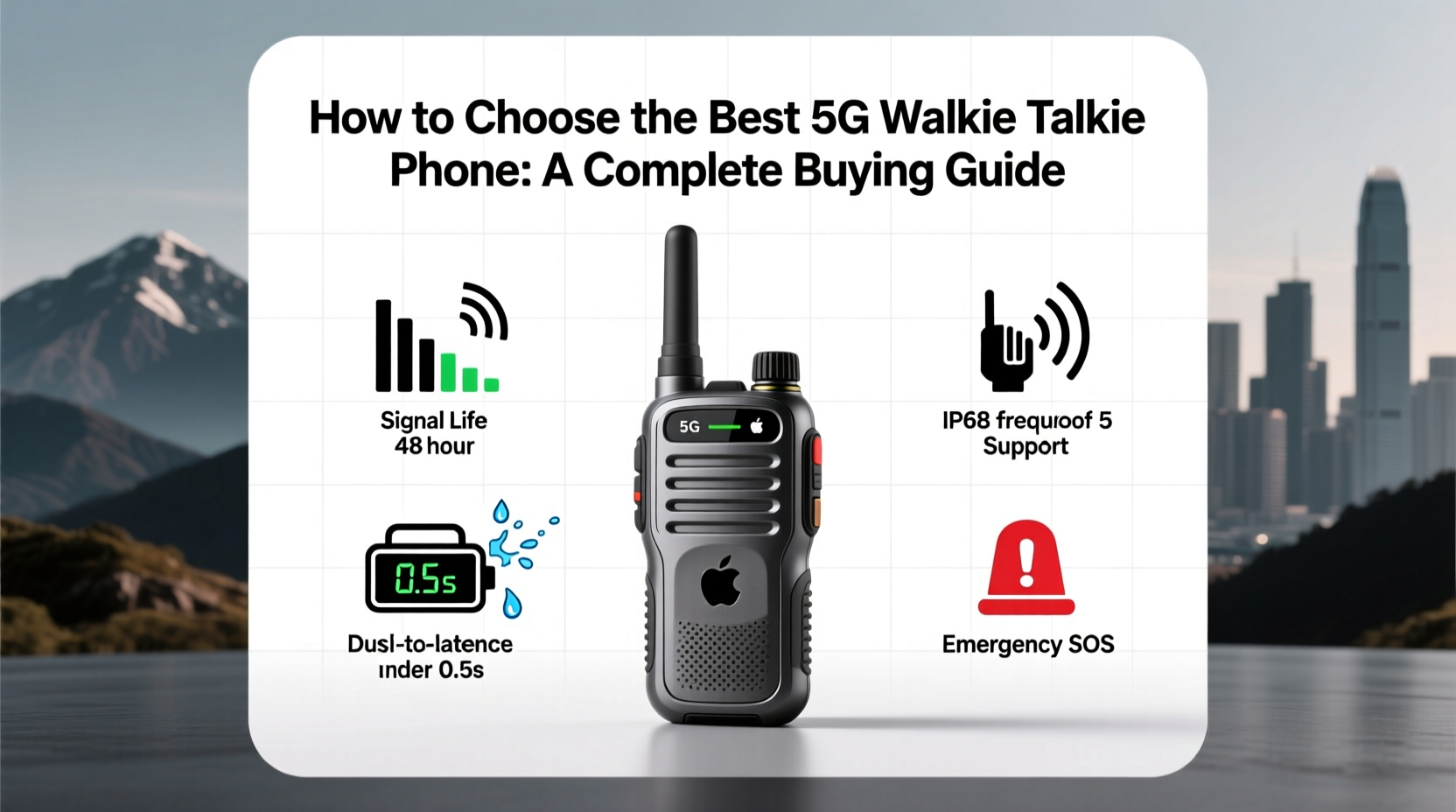 How to Choose the Best 5G Walkie Talkie Phone: A Complete Buying Guide