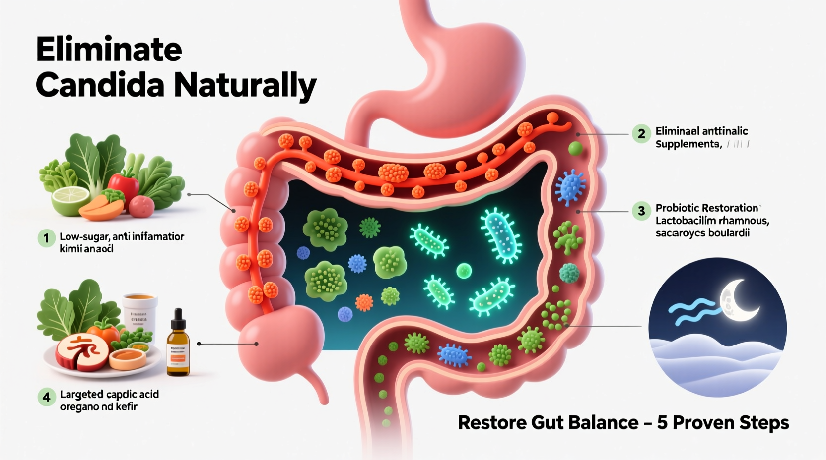 Effective Strategies To Eliminate Intestinal Candida And Restore Gut Health