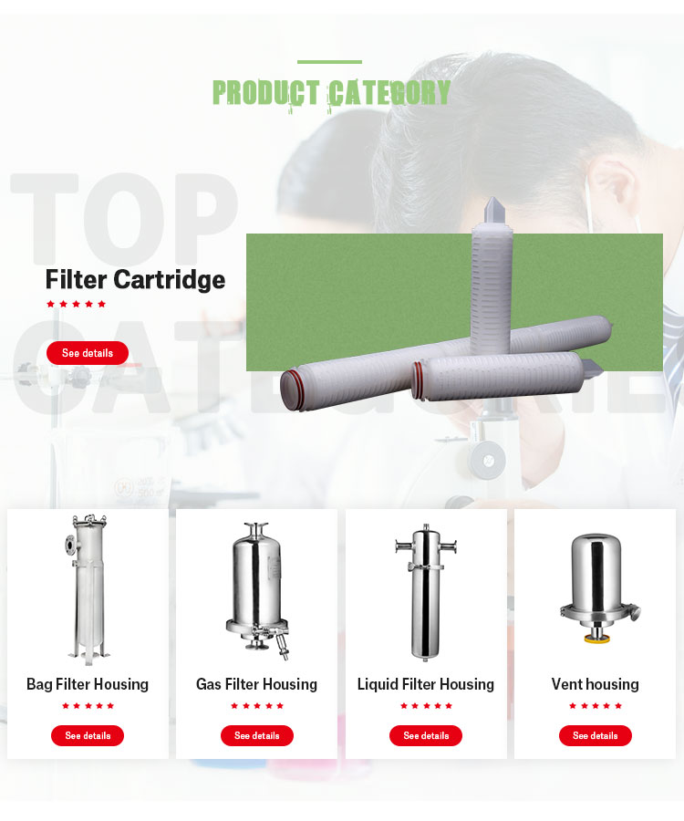 30 Inch High Flow Distilled Alcohol Filter Stainless Steel Cartridge ...