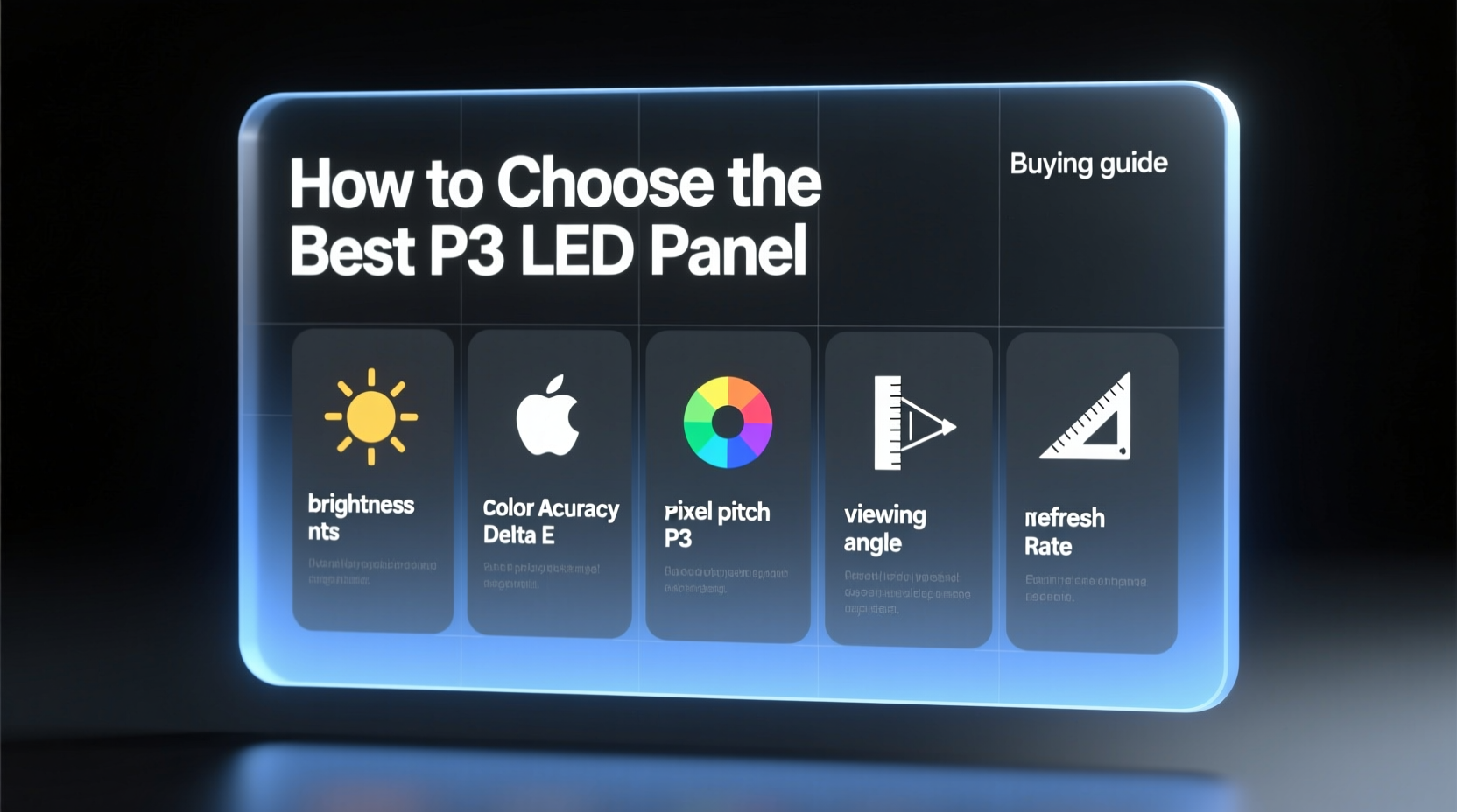 How to Choose the Best P3 LED Panel: A Complete Buying Guide