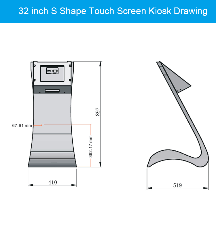 32inch Floor Stand Android Touch Screen Kiosk Manufacturers, Suppliers ...
