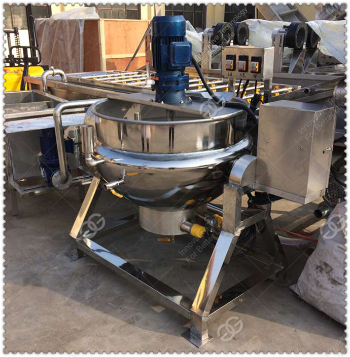 Electric Jacketed Mixing Kettle Melting Sugar Cooking Machine ...