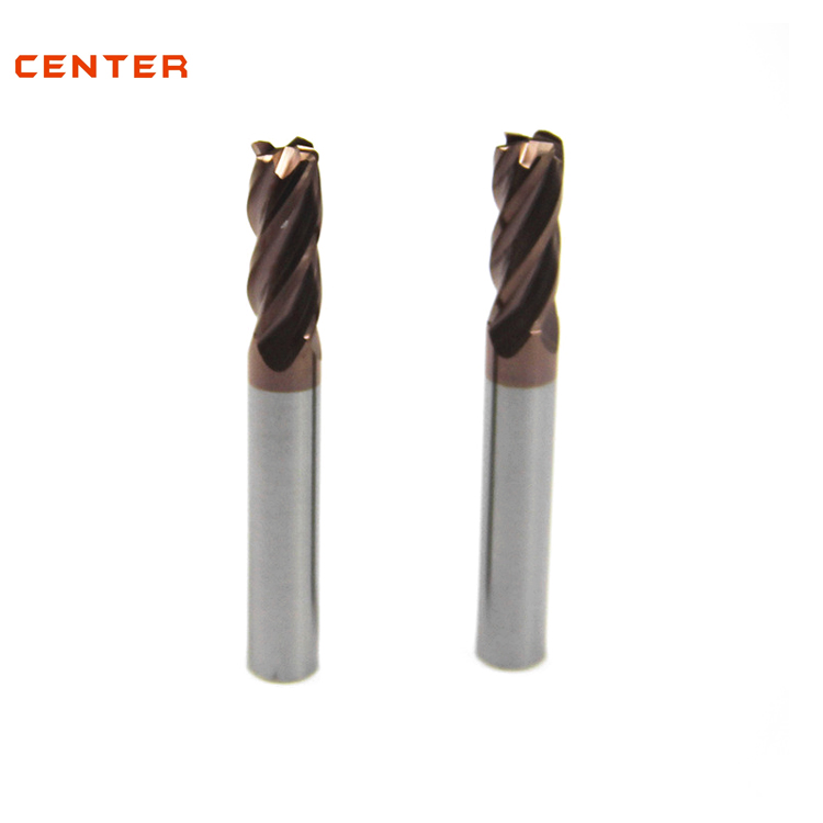 Hrc 55 4f Milling Cutter Solid Carbide Corner Radius End Mill R1*d4*50 ...