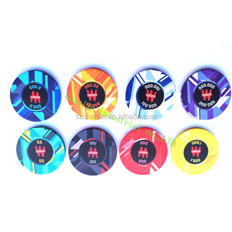 SUITS : A complete custom set of chips, button, felt, cut/seat/playing ...