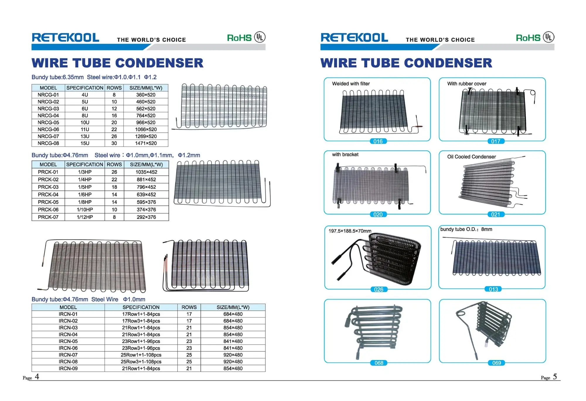 Refrigerator/Freezer Wire Tube Condenser Using R134a - Coowor.com
