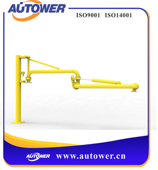 Floor-mounted loading control electronic cabinet with railcar top ...