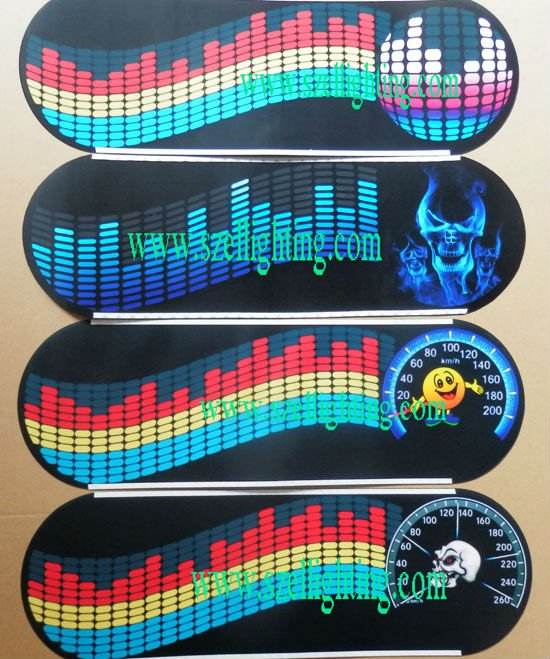 114*30cm equalizer el car sticker, flash blue Products from Shenzhen ...