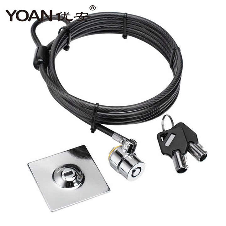 High Security Cable Lock for iPad 2/3/4 Steel Body With Zinc Alloy and ...