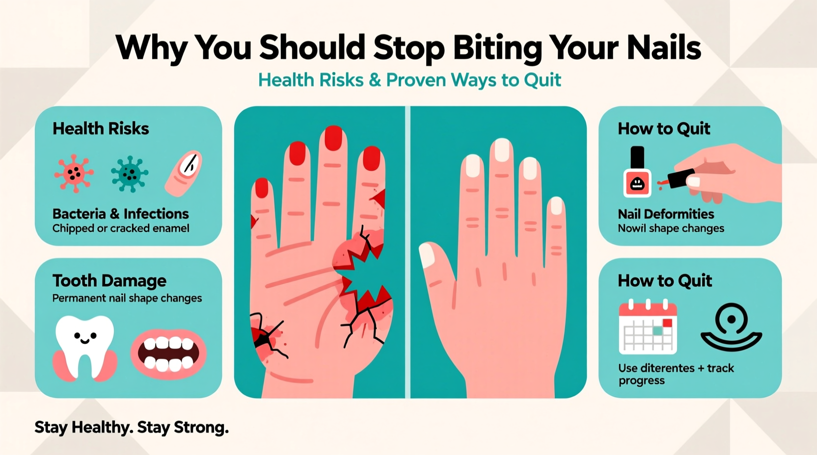 Why You Should Stop Biting Your Nails Health Risks How To Quit