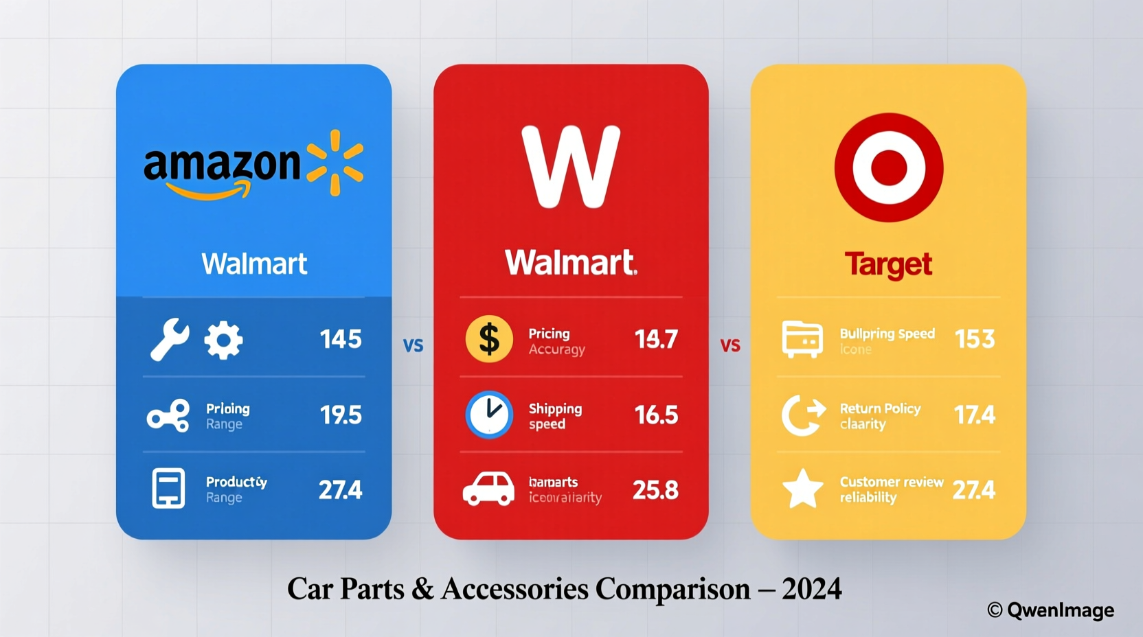 Amazon vs Walmart vs Target: Car Parts & Accessories Comparison