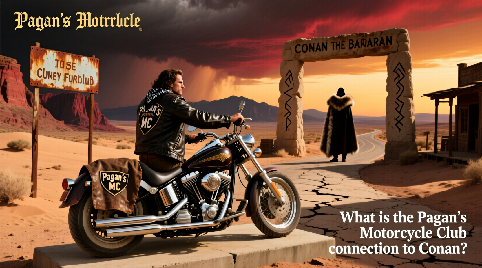 What is the Pagan's Motorcycle Club connection to Conan? Guide