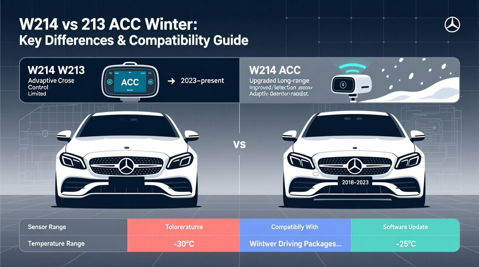 W214 vs W213 ACC Winter: Key Differences & Compatibility Guide