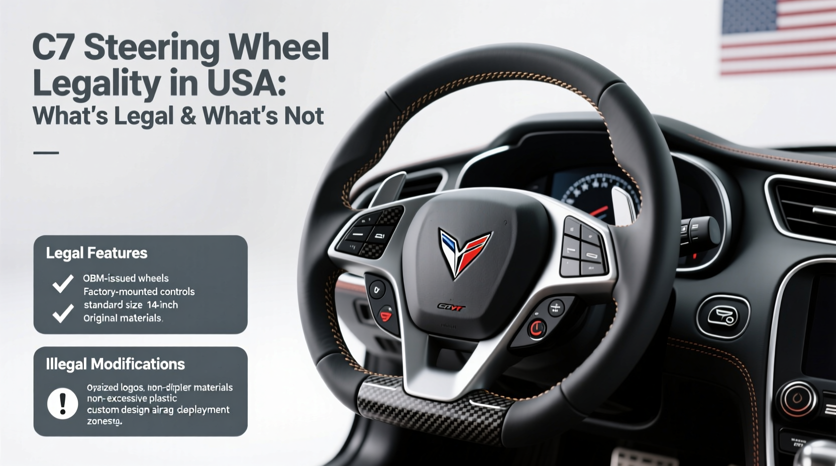 C7 Steering Wheel Legality in USA: What's Legal & What's Not