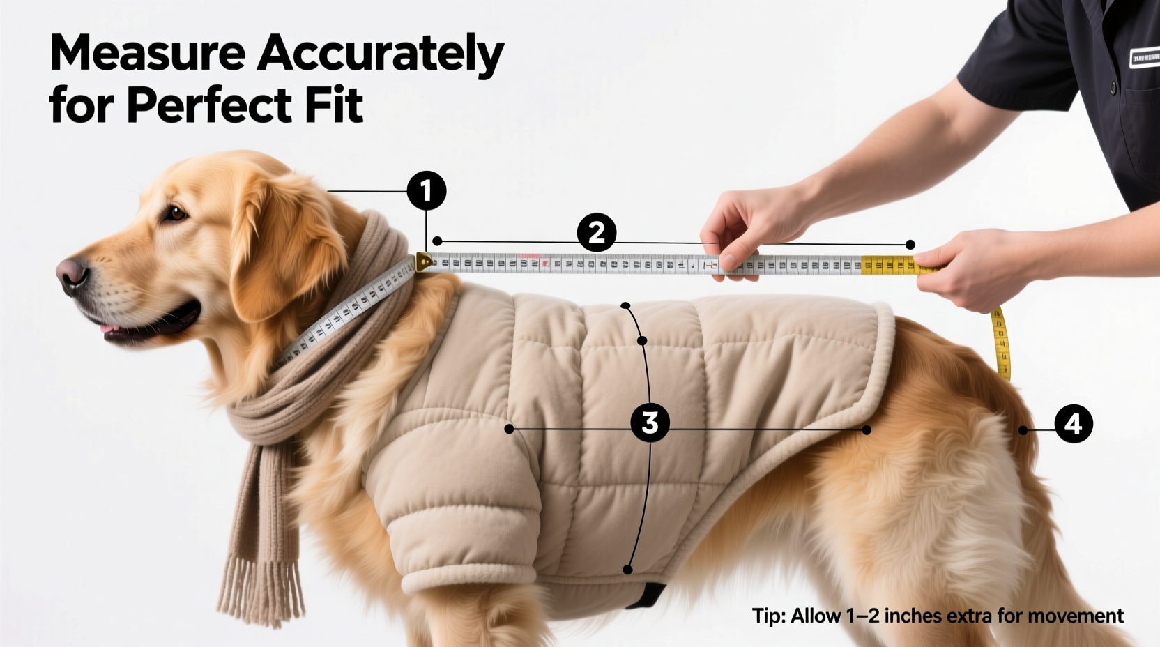 Step By Step Guide How To Accurately Measure Your Dog For A Winter Coat ...