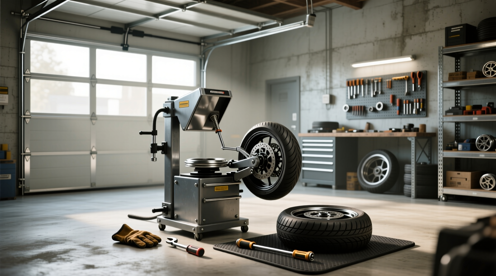 How to Use a Motorcycle Tire Changer at Home Safely
