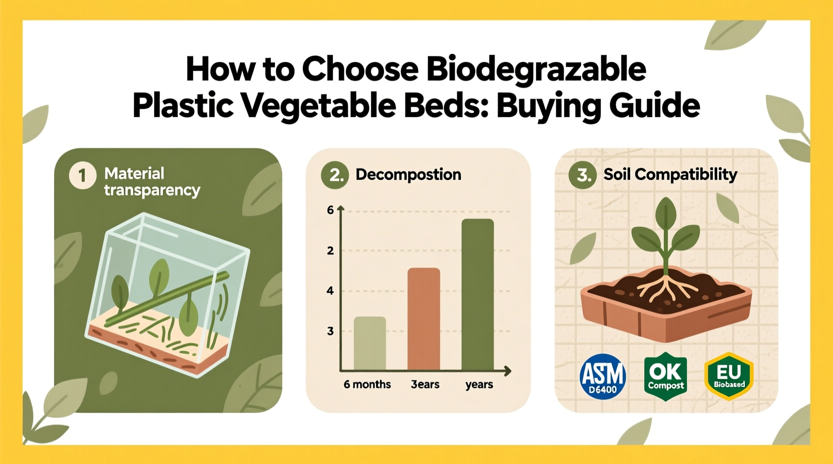 How to Choose Biodegradable Plastic Vegetable Beds: Buying Guide